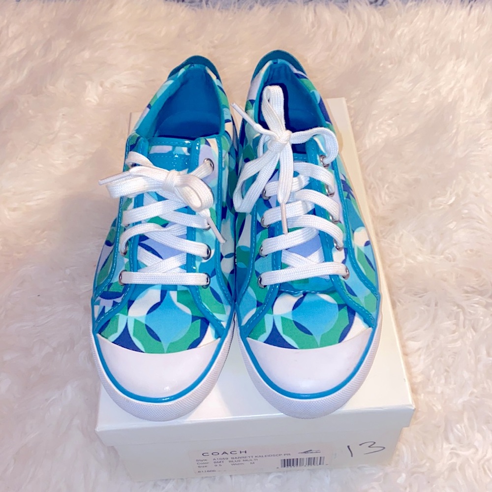 Coach Barrett Kaleidoscope Multi Blue Sneakers - Gem